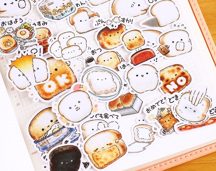 40pcs Cartoon Self-adhesive Food Bread Scrapbookin... – Vicedeal