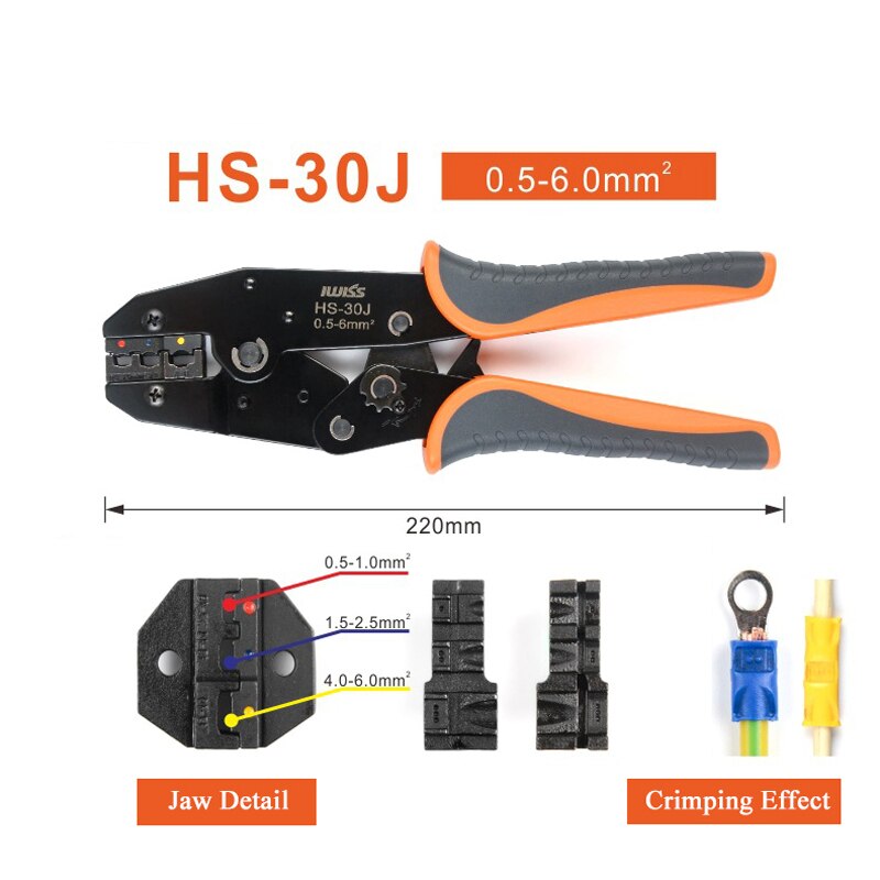 IWISS HS-30J Crimping Tools set wire Connector Cri... – Grandado