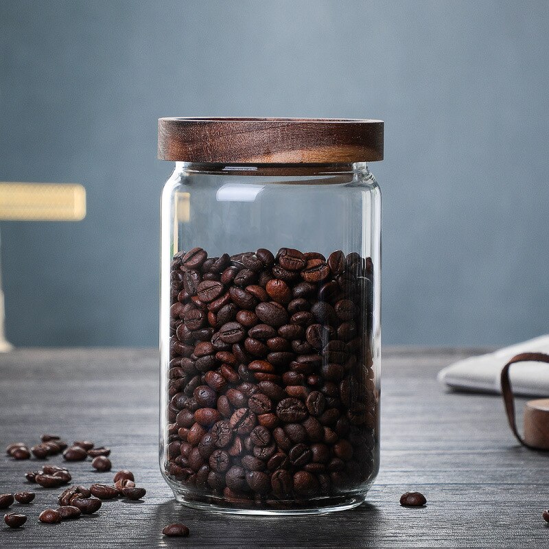Glass sealed can coffee bean storage can grain sto... – Vicedeal