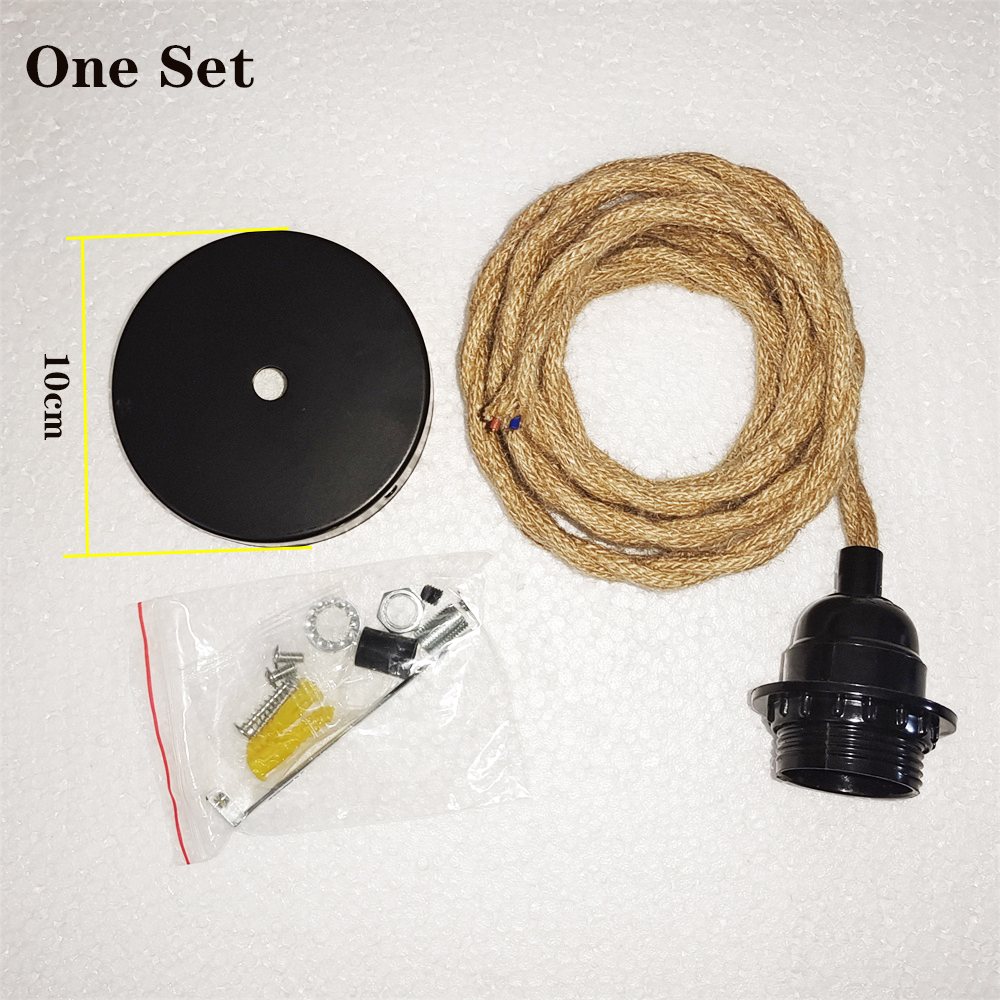 Jute RopePendant Lamp Ceiling Lighting Fitting E27... – Grandado