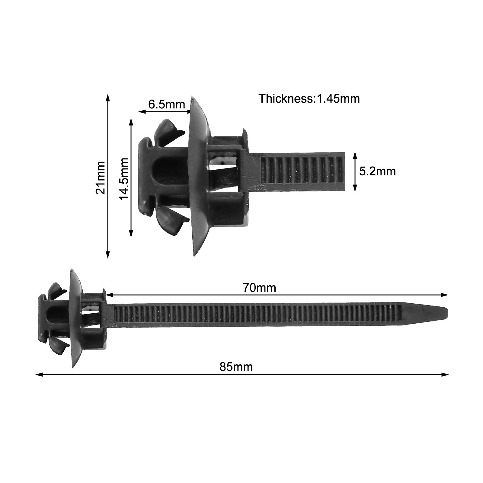 30Pcs Car Fixed Push Mount Wires Tie Cable Fasteni... – Vicedeal