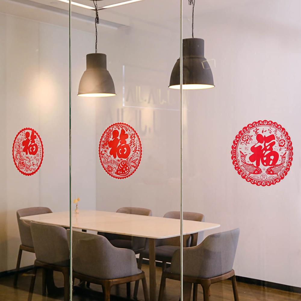 6PCS Chinese Year Decorations FU Blessing Word Red... – Grandado