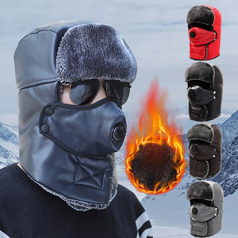 Russia Army Mask Sunglass Hat Thick Warm Winter Ou... – Vicedeal