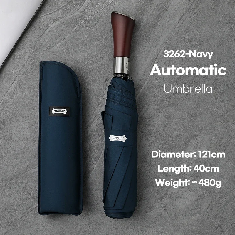 Windproof Large Umbrella for Men 10 Ribs Fully Aut... – Grandado