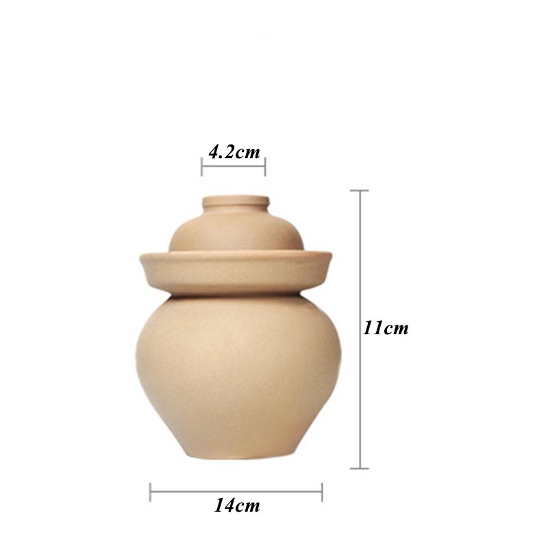 Vintage Ongeglazuurde Keramische Kimchi Potten Cre... – Vicedeal