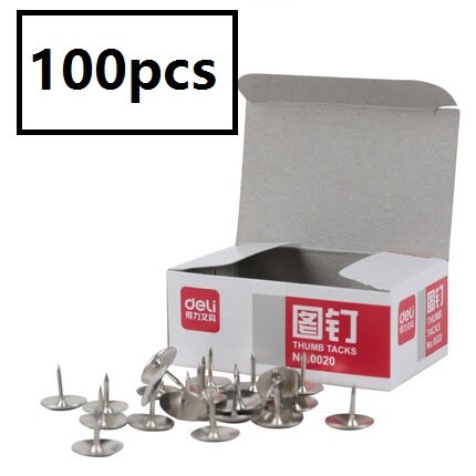 100Pcs Nickel Plated Metal Round Thumb Tacks Anti ... – Grandado