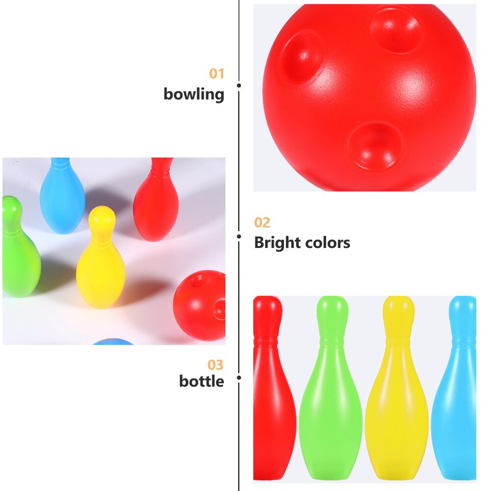 Bowling Pin and Set Colorful Sport Toys for Kids a... – Grandado