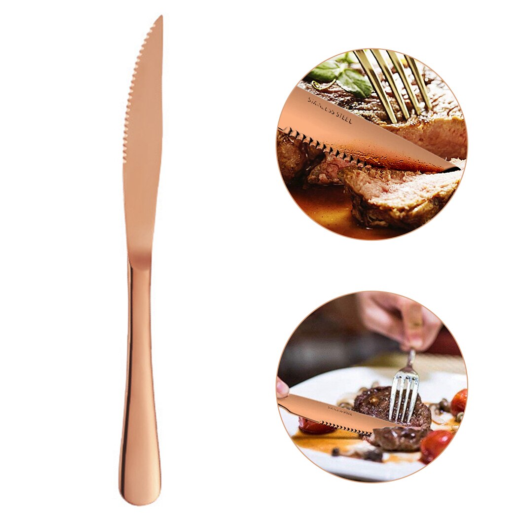 Table Steak Knife Steak Cutter Solid Stainless Ste... – Vicedeal