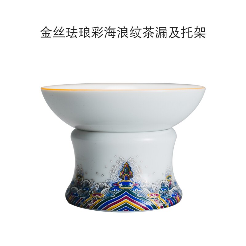 Enamel Painted Tea Basin Washed Tea Basin Tea Resi... – Grandado