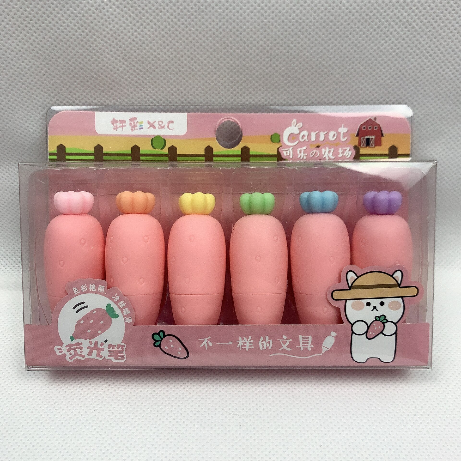 6Colors/Set Cute Highlighter Pen Markers Pastel Dr... – Vicedeal