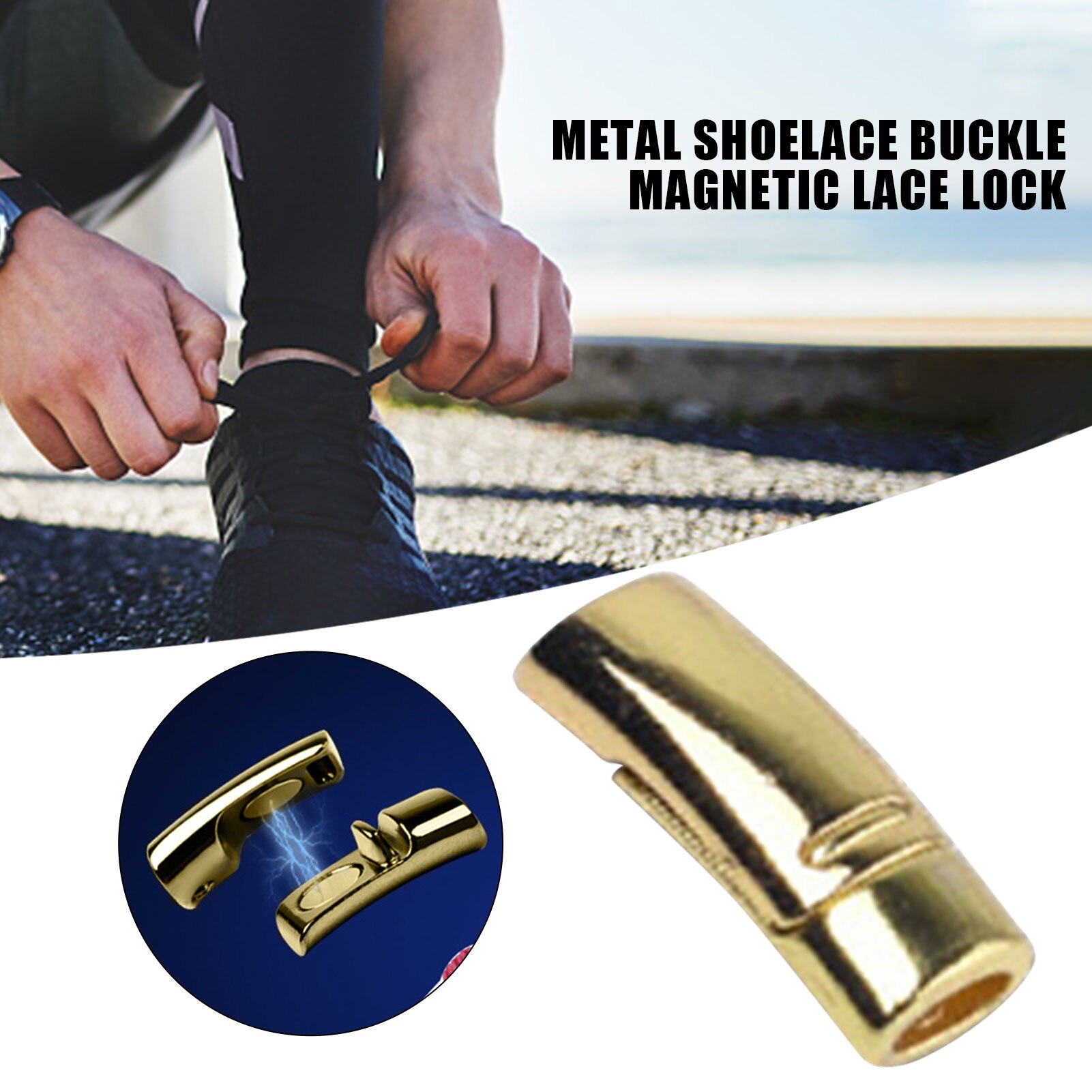 4Pcs Magnetic Shoelace Metal Lock Suitable For All... – Vicedeal