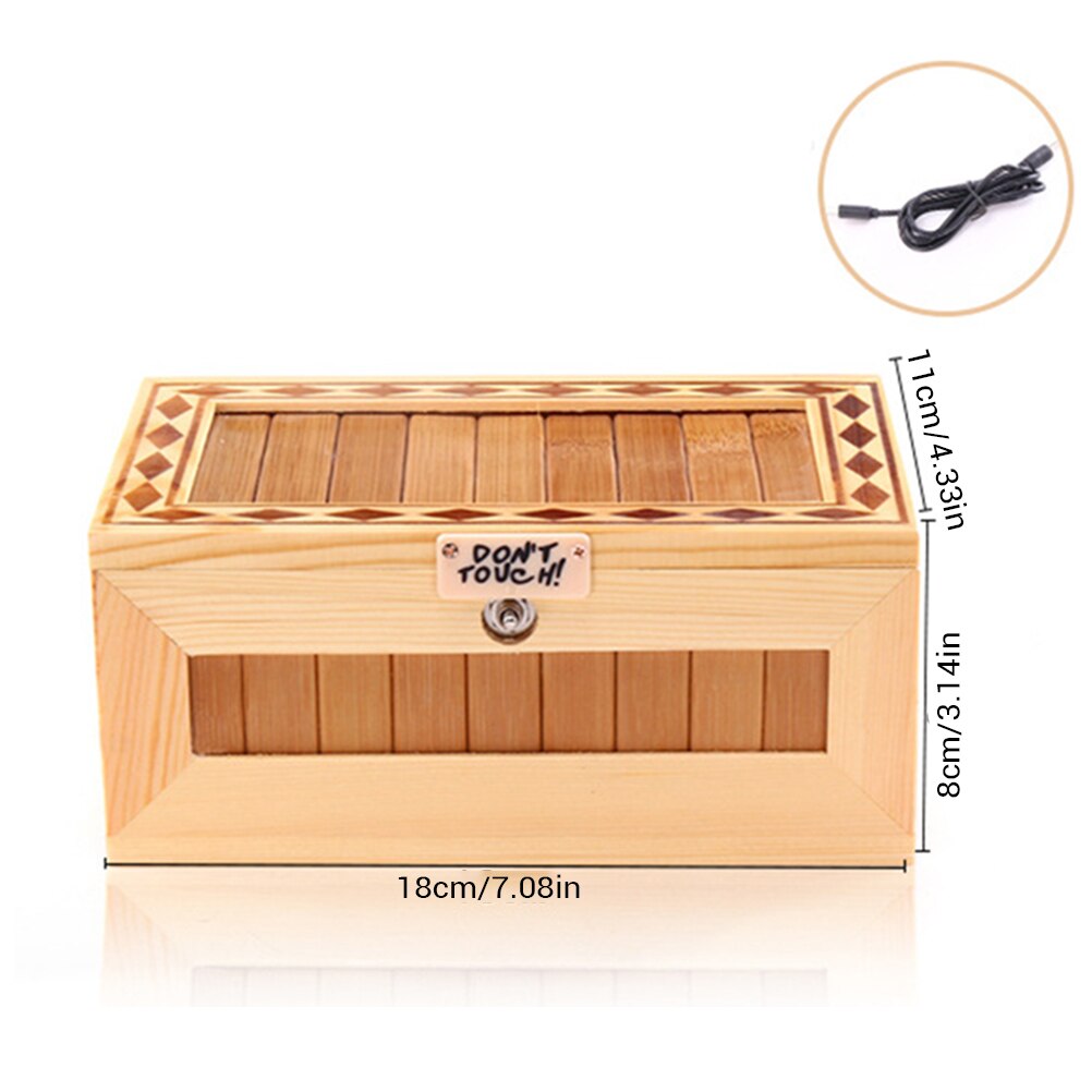 Wooden Useless Box Leave Me Alone Box Most Useless... – Grandado
