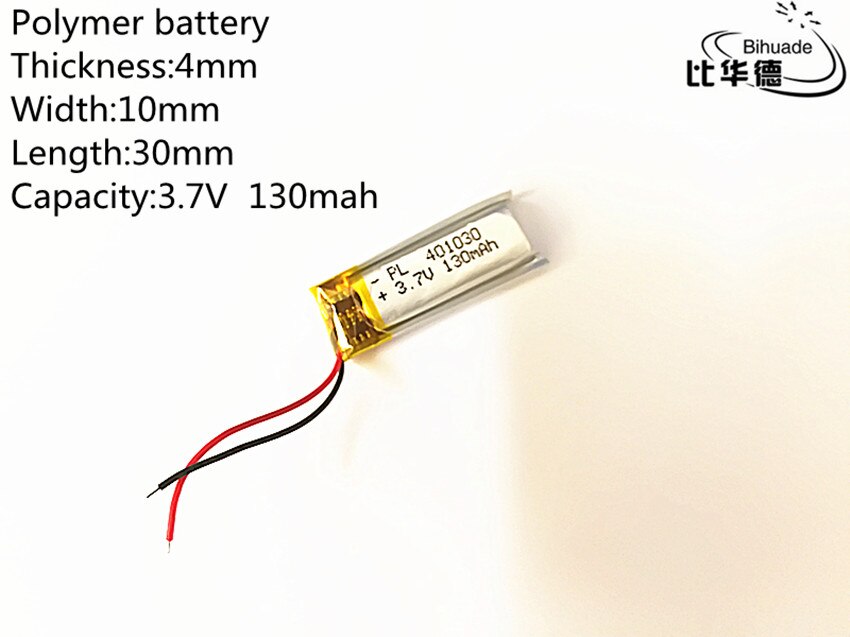 3,7 V, 130 mAH, 401030 PLIB; Polymer Lithium-Ion/L... – Grandado