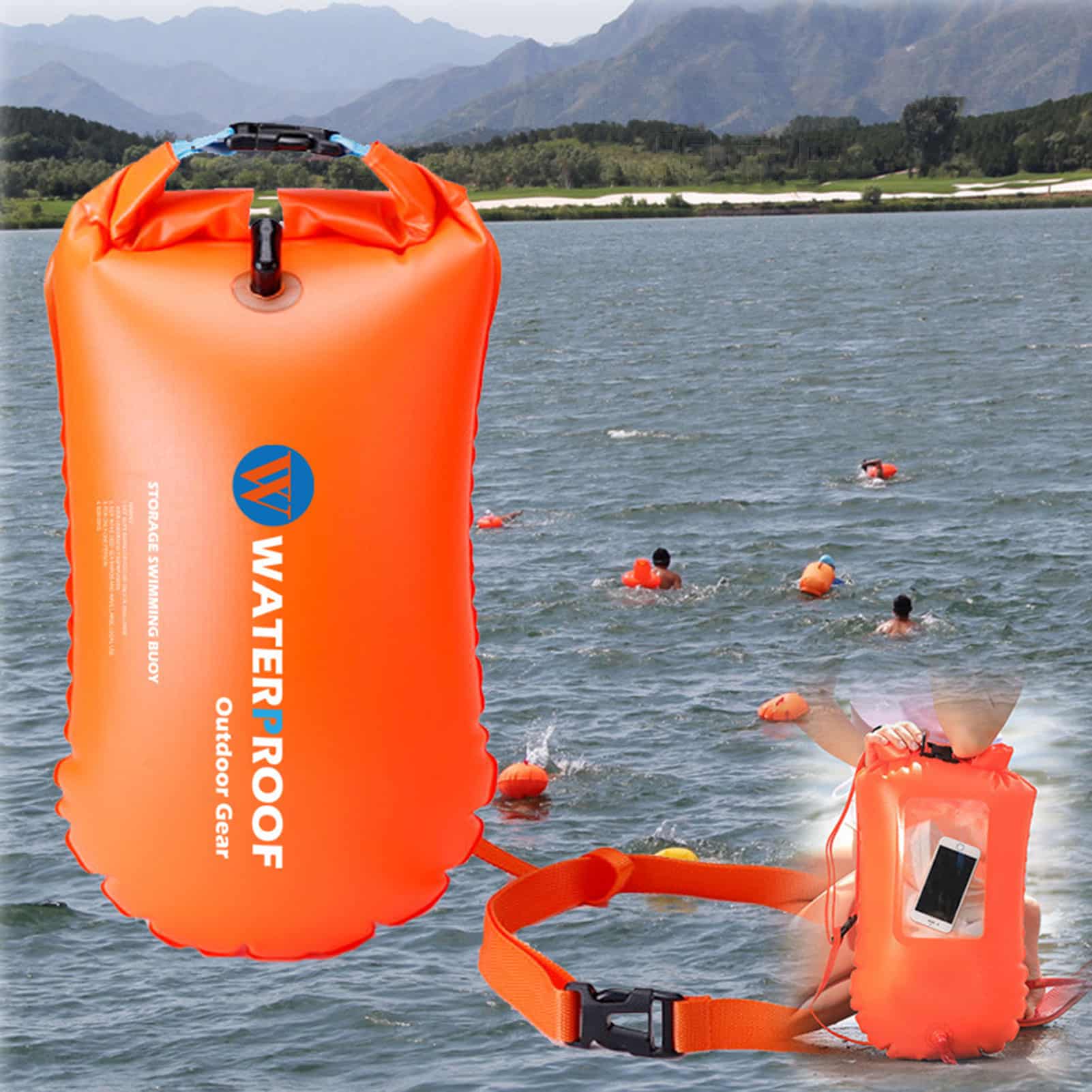 Safety Swimming Buoy Safety Float Air Dry Bag Infl... – Vicedeal