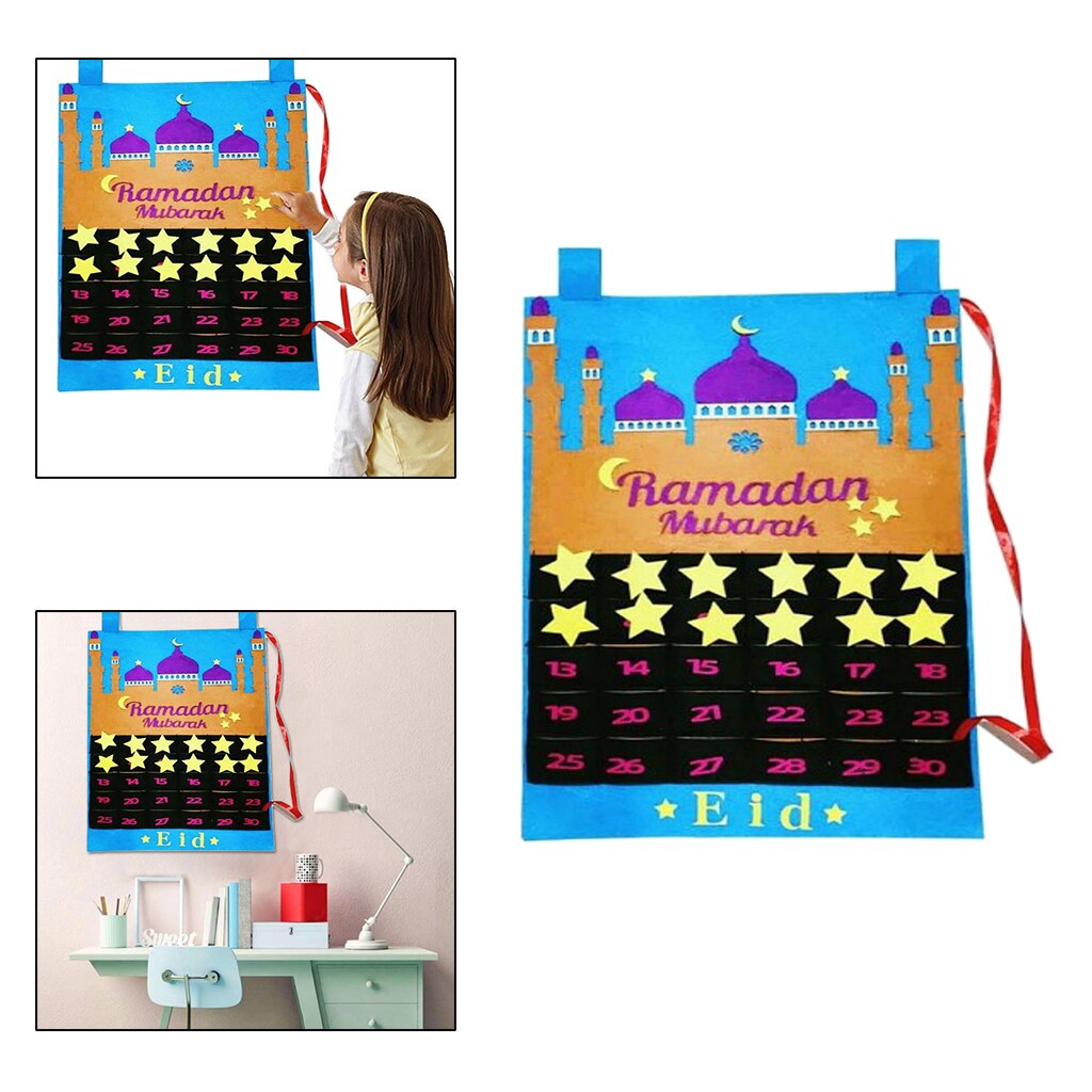 Ramadan Calendar Decorations Supplies Mubarak Hang... – Grandado