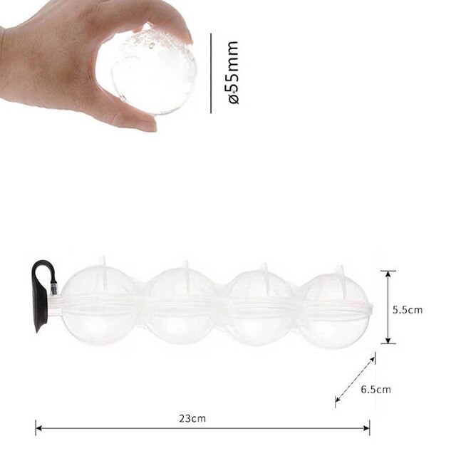 Ice Maker 4 Holes Mold Food Grade Soft Mold Sphere... – Grandado