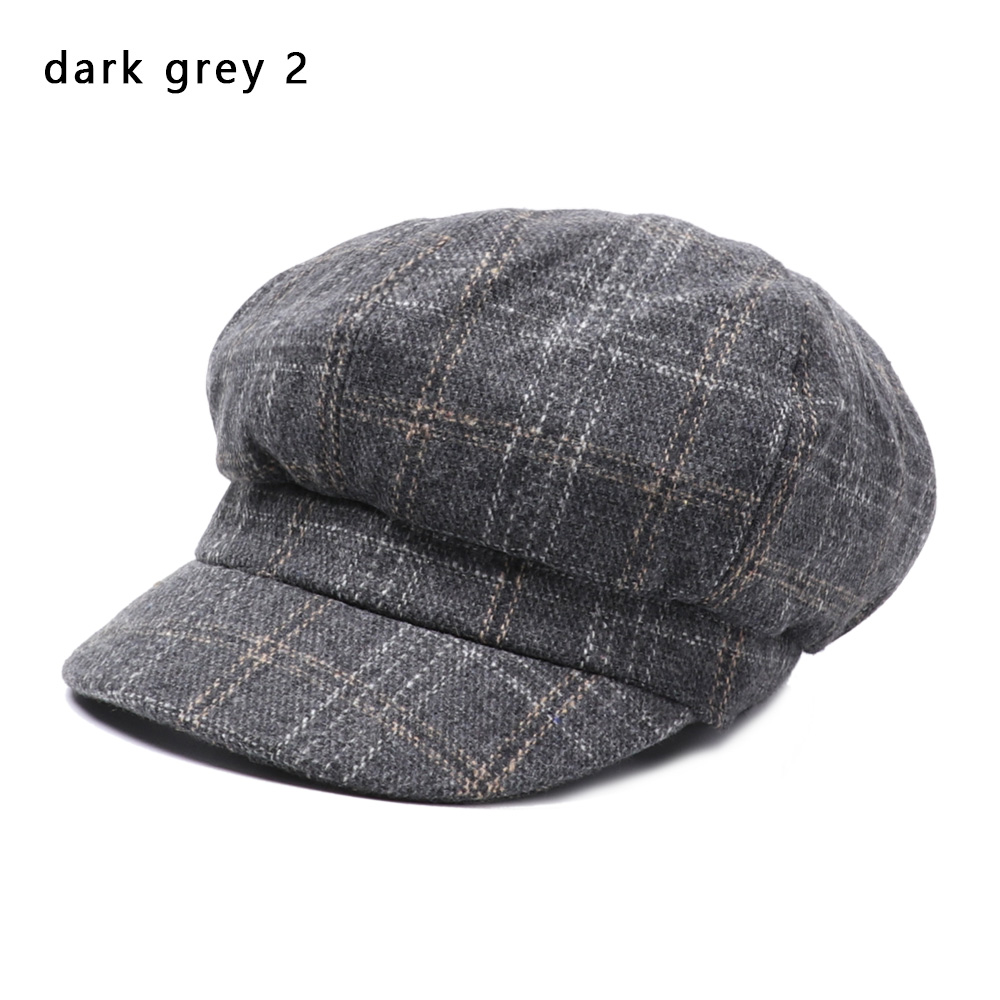Women Autumn Winter Cotton Berets Casual Octagonal... – Grandado