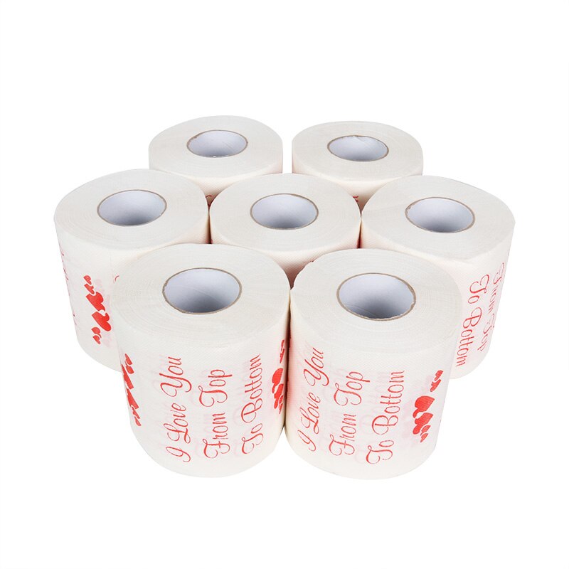 Wedding Decoration Toilet Roll Paper I Love You Na... – Grandado