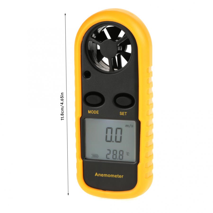 Portable Digital Anemometer Wind Speed Gauge Air F... – Vicedeal