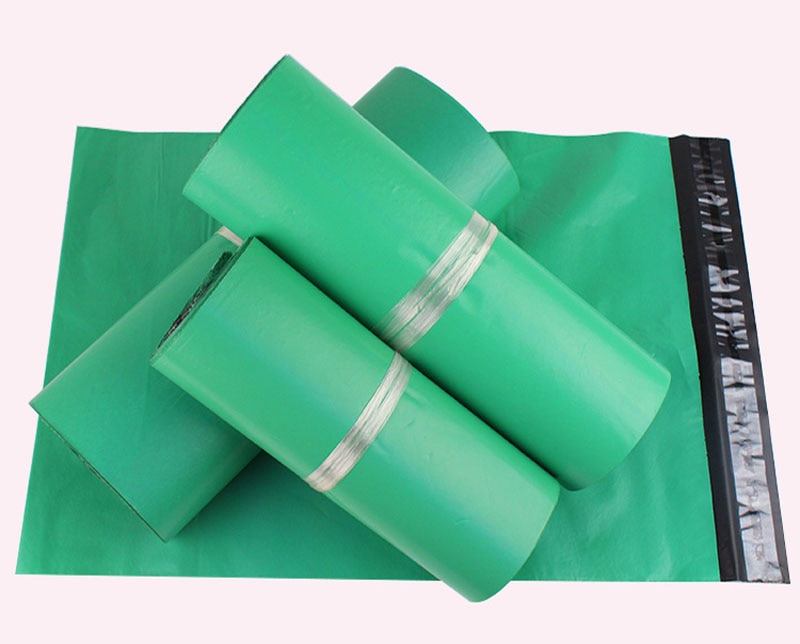 100Pcs 17*30Cm Green Poly Mailer Plastic Mailing Z... – Grandado