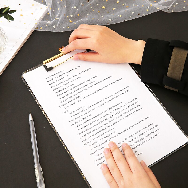 Acryl Transparent Star Sky File Clip Board North S... – Vicedeal