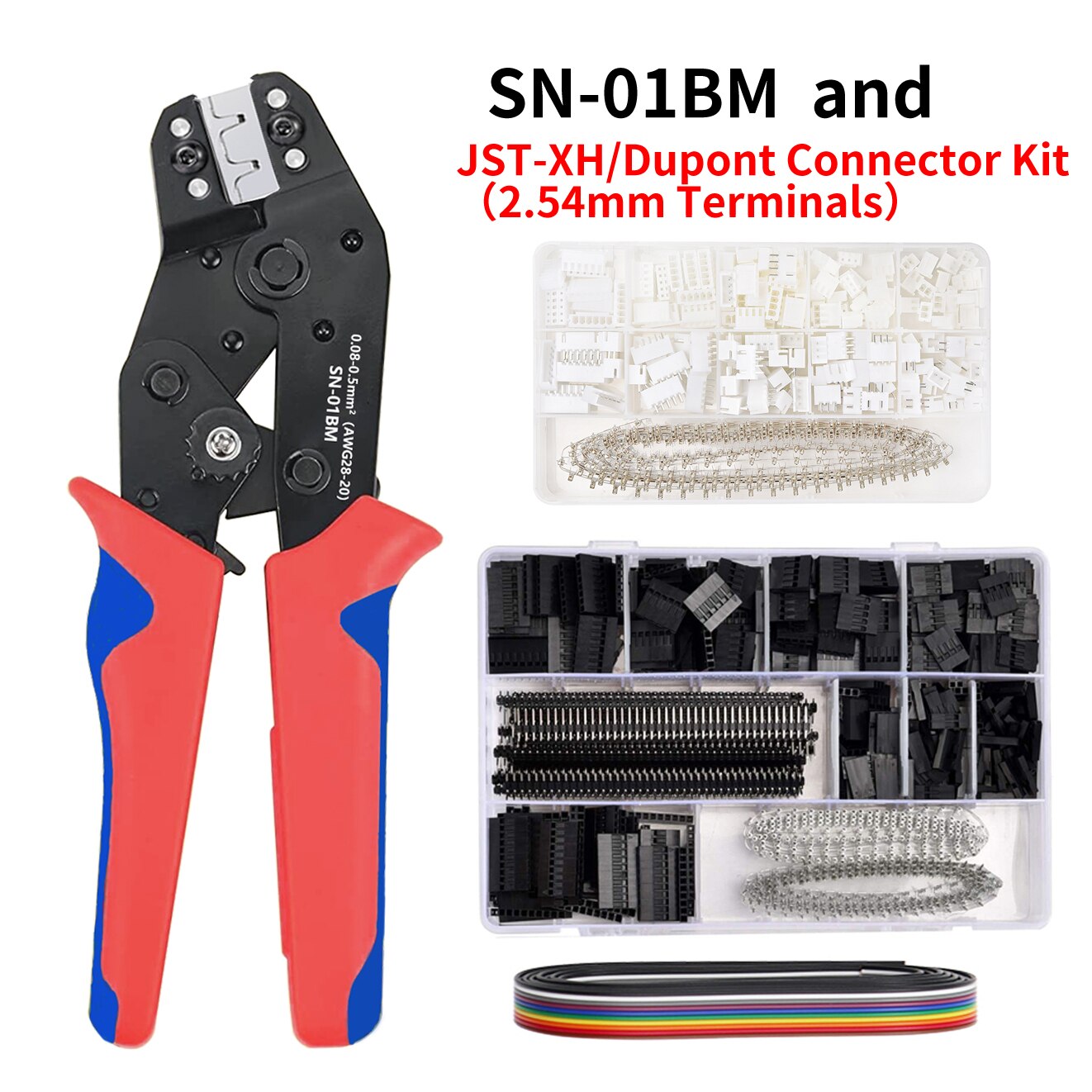 SN-01BM Crimp Tools Set-2.54mm Dupont/JST-XH Conne... – Grandado