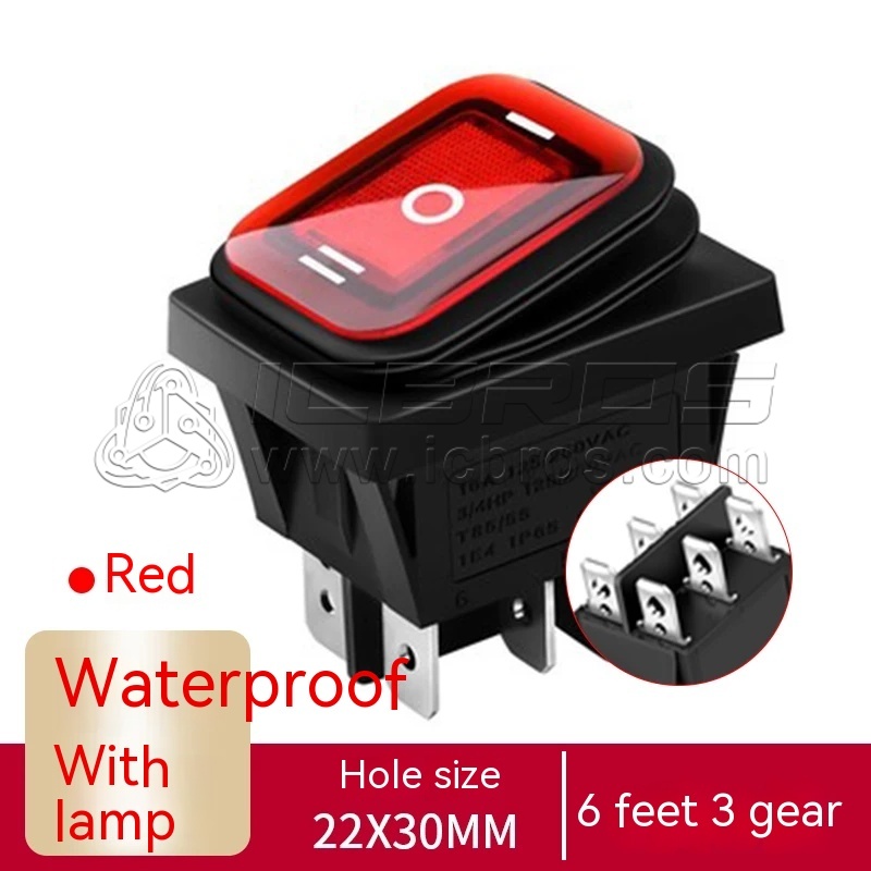 KCD4-201N Waterproof Rocker Switch ON-OFF 2 Positi... – Grandado