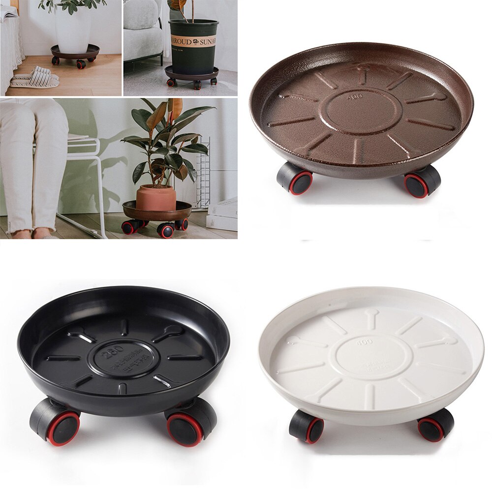 Rolling Plant Caddy Dolly Trolley Stand Planter Ho... – Grandado