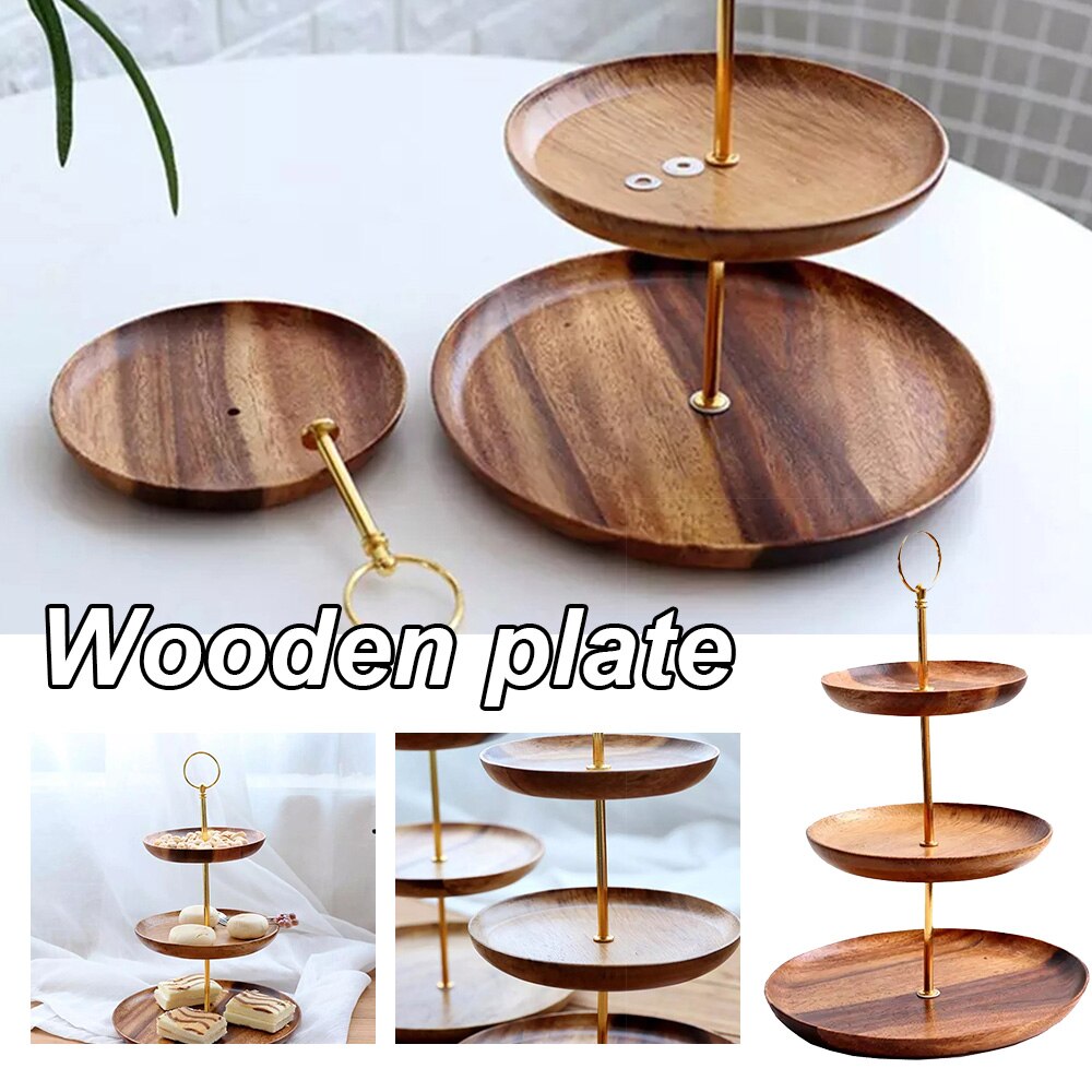 Dessert Trays 3 Tier Multifunctional Wooden Fruit ... – Grandado