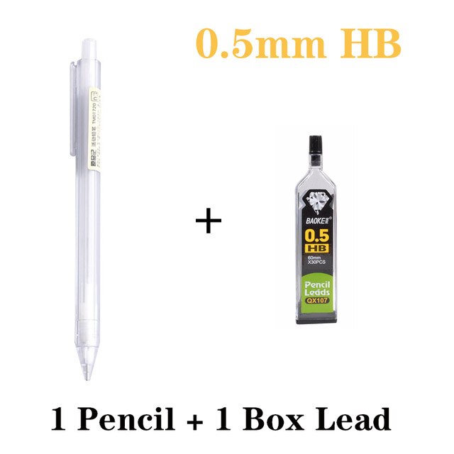 0.5/0.7mm Mechanical Pencil Transparent Pen Holder... – Vicedeal