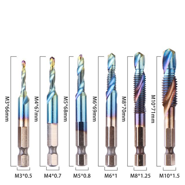 Hss 70mm förlängt tapp sexkantshandtag, titanpläte... – Grandado