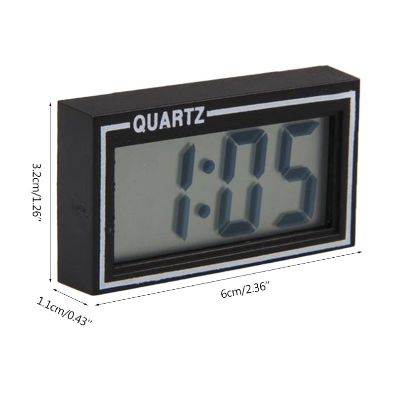 Mini Lighted Digital Car Clock Black Auto Car Truc... – Grandado