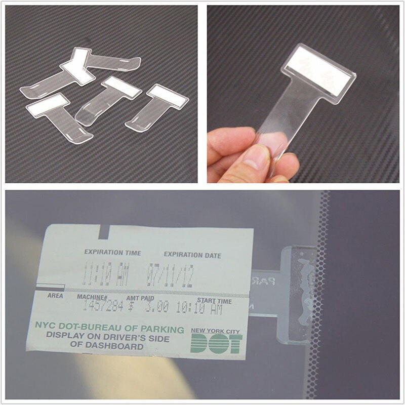 Auto Car Ticket Folder Mini T-shape Transparent En... – Vicedeal