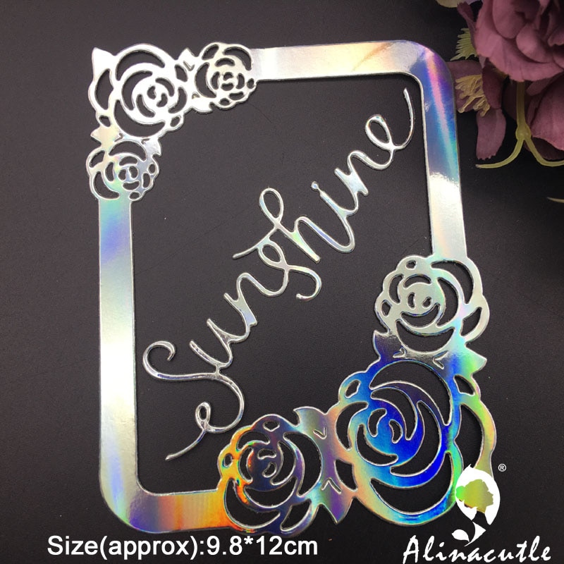 Metal Cutting die Cut Rose Rectangle Frame Scrapbo... – Vicedeal