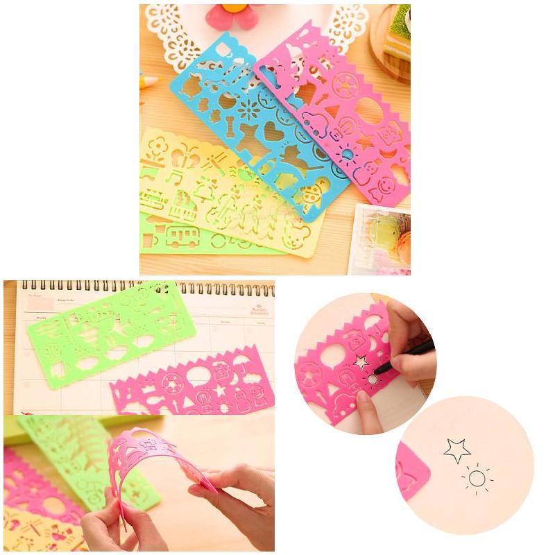 Children\'s Painting Pattern Template Ruler Va... – Vicedeal