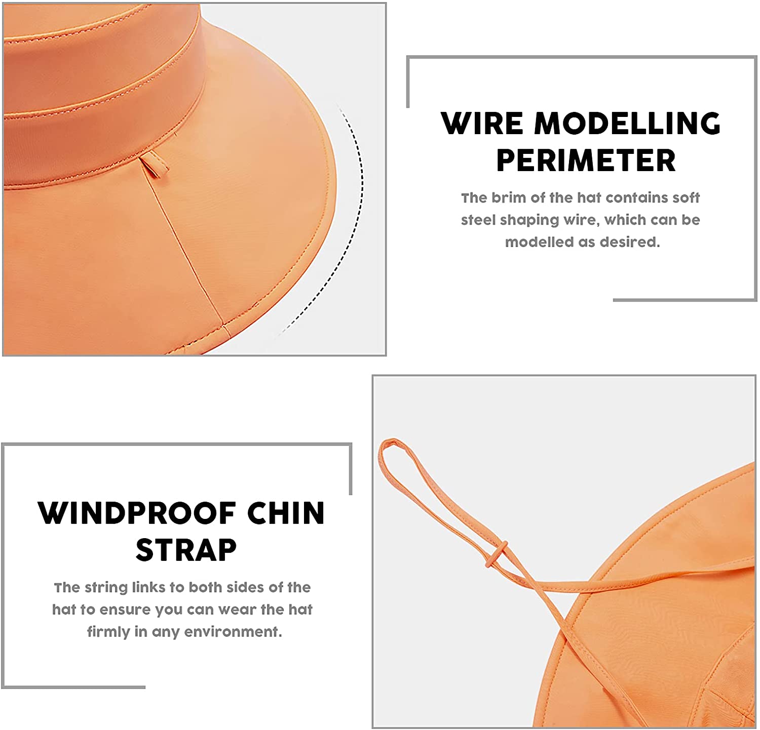 Sombrero de sol Reversible para mujer, sombreros d... – Grandado