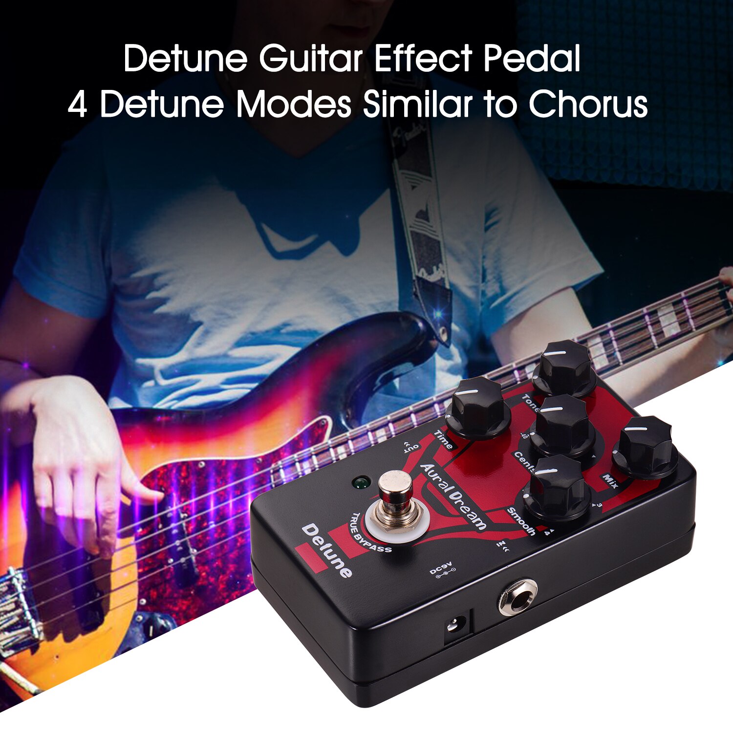 Aural Dream Detune Guitar Effect Pedal 4 Detune Mo... – Vicedeal