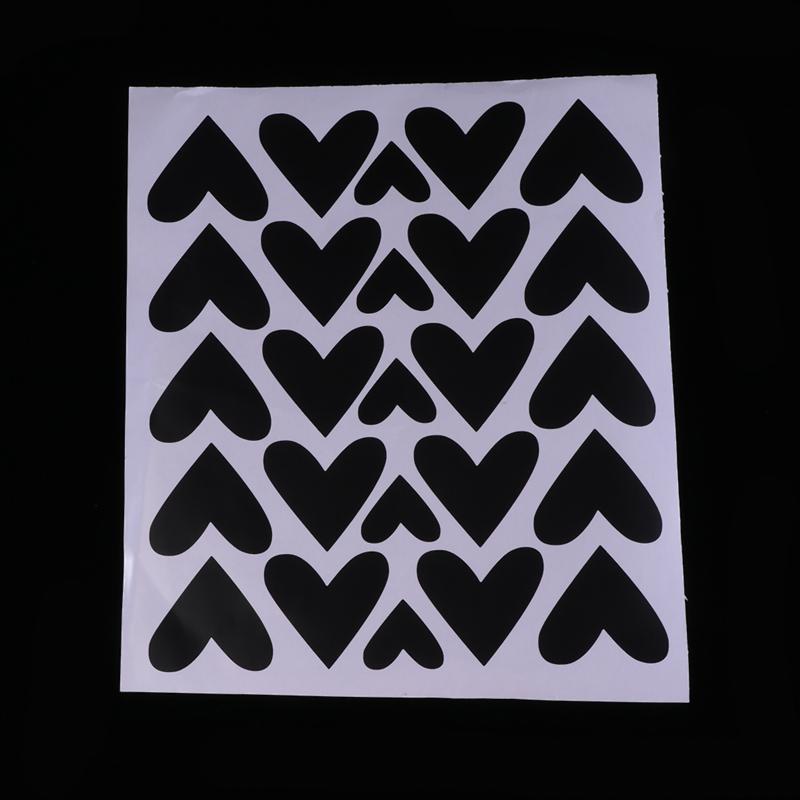25 Pcs Love Heart Stickers PVC Self-Adhesive Roman... – Vicedeal