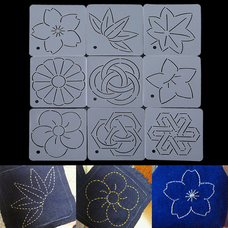 9pcs DIY Flower Plastic Quilting Stencil Template ... – Vicedeal