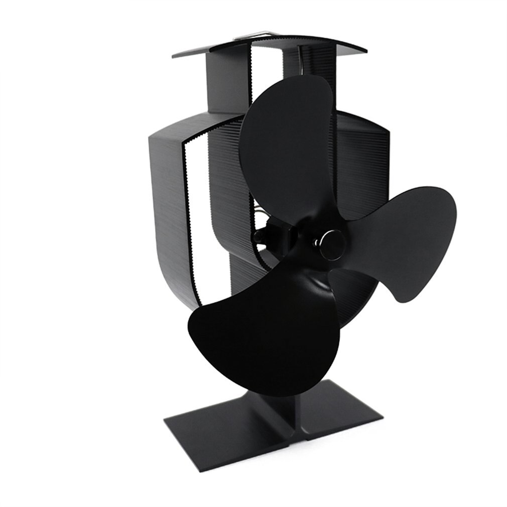 3 Bladen Haard Fan Hout Brandende Real Power Warmt... – Grandado