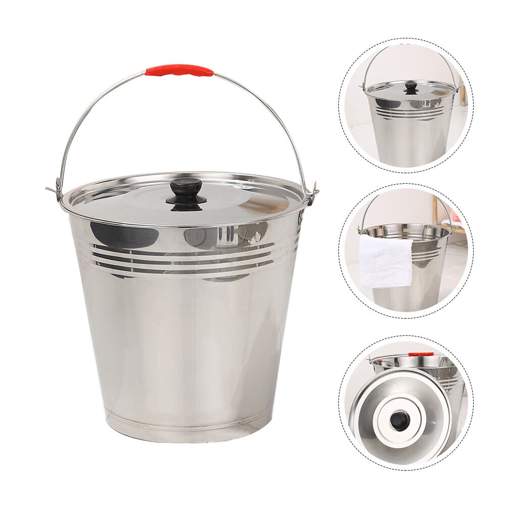 1Pc Stainless Steel Multi-purpose Bucket Ranch Mil... – Grandado