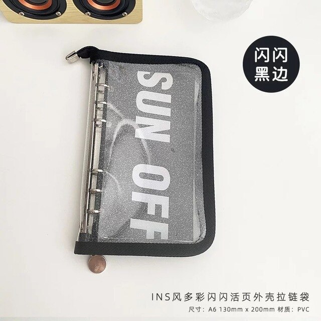 Spiraal Pvc Rits Zak Transparante Loose Leaf Binde... – Vicedeal