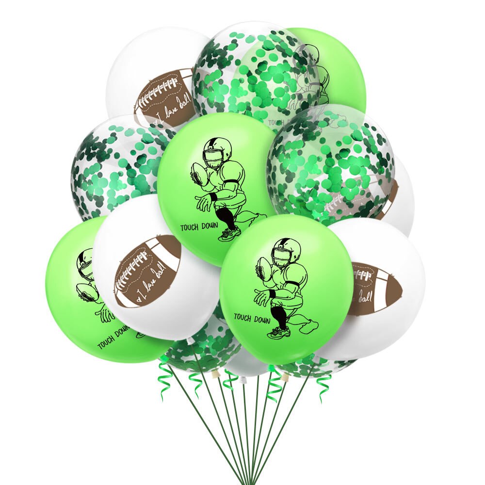 10pcs Party Balloons Set Girl Boy Rugby Theme Foot... – Grandado