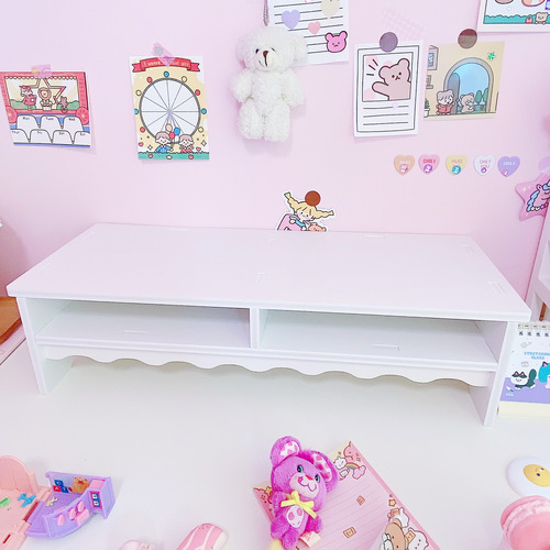 Pink Computer Monitor Stand Increase Rack Bracket ... – Grandado