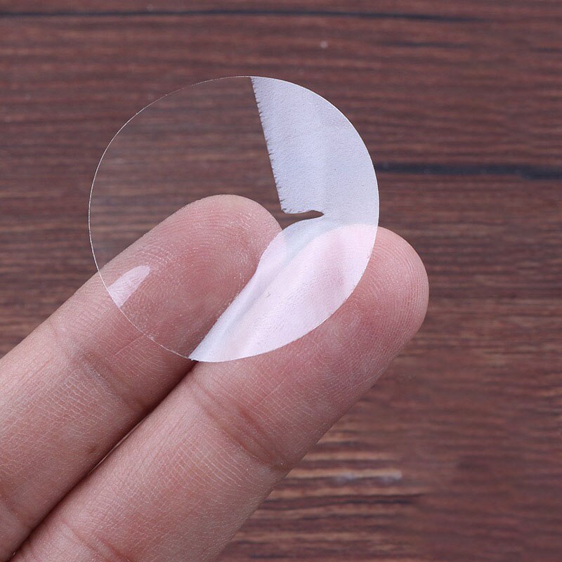 1000 stks/pak Transparante Ronde Clear Stickers PV... – Vicedeal