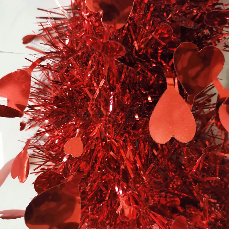 Valentine Heart Wreath Decorations Red Madder Garl... – Vicedeal