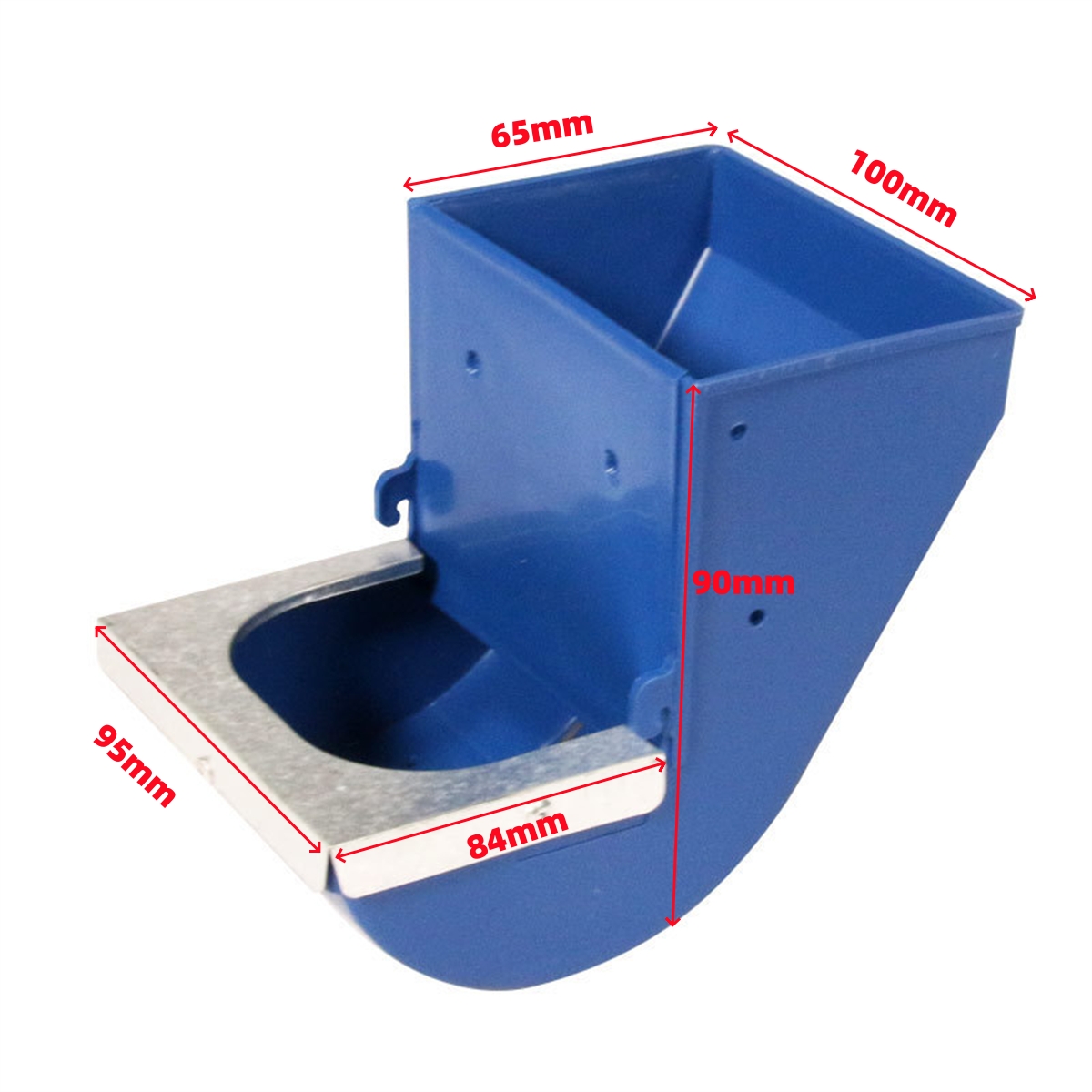 1Pc Blue Rabbit Feed Box Hopper Rabbit Cage Hangin... – Grandado