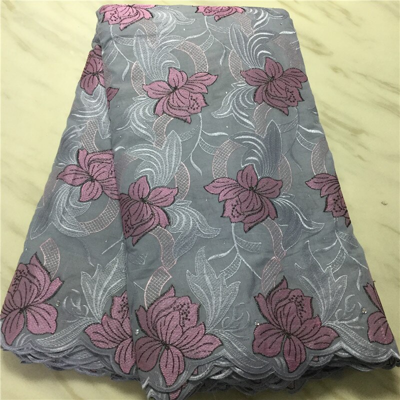 White Swiss Lace Fabric Latest Heavy Beaded Embroi... – Grandado