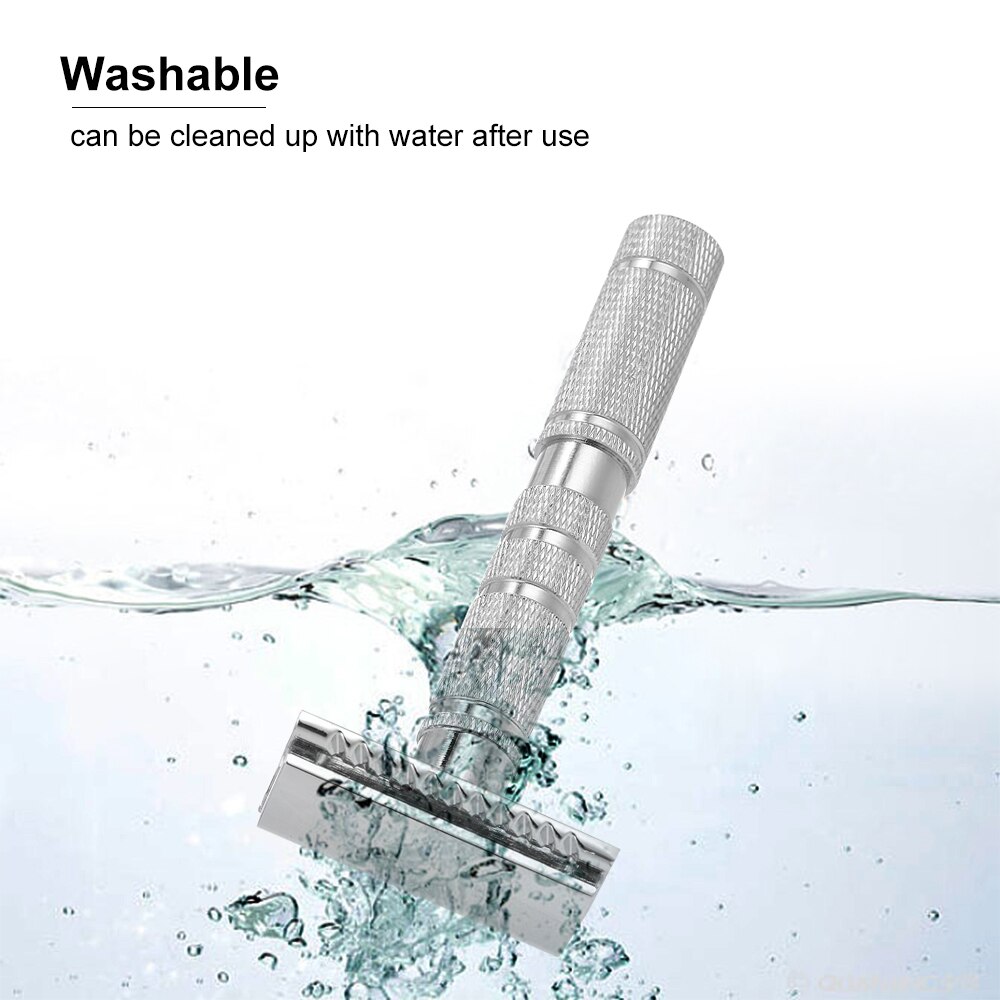 Double Edge Shaving Razor Safety Beard Razor Metal... – Grandado