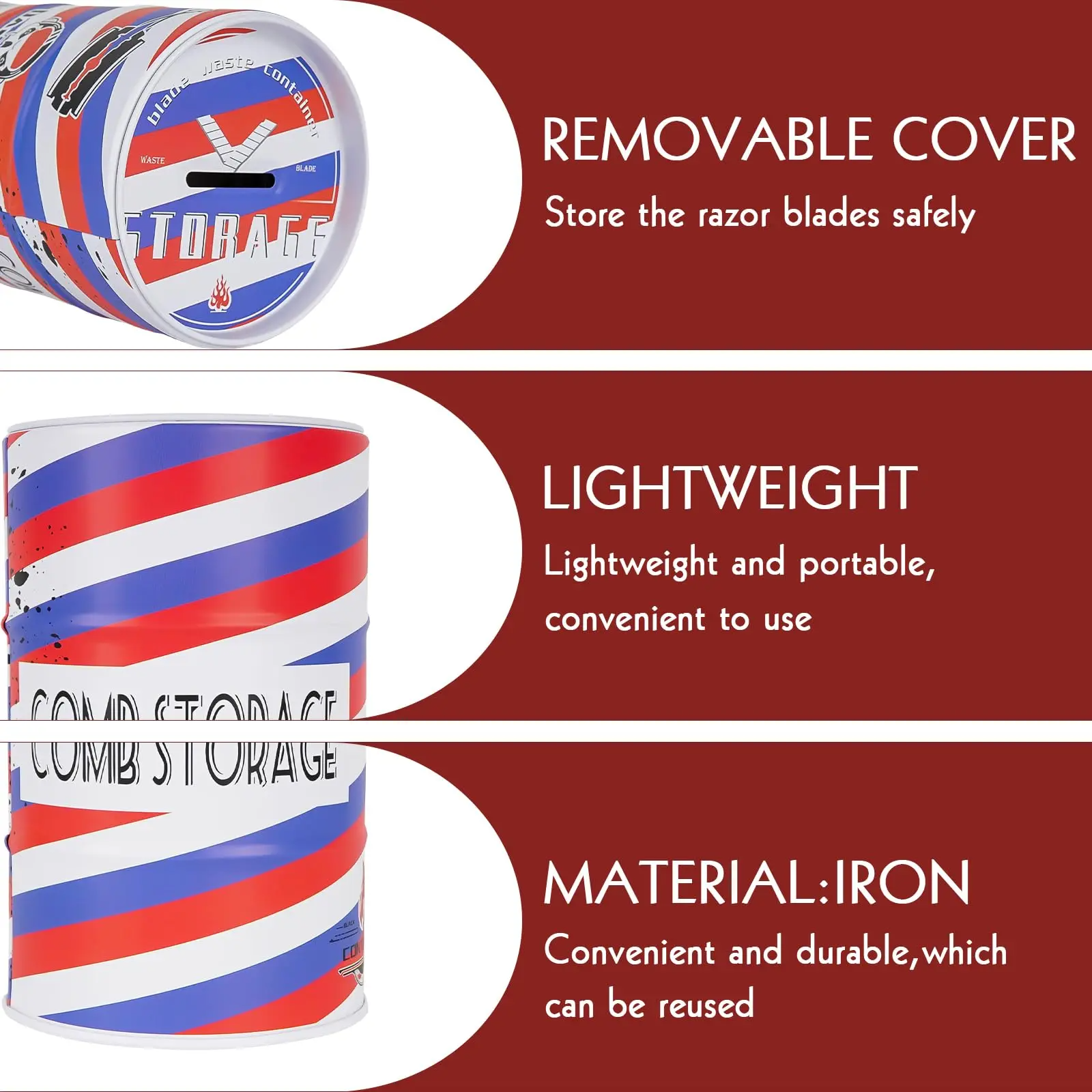 Blade Dispenser Box Razor Blade Disposal Case Barb... – Grandado